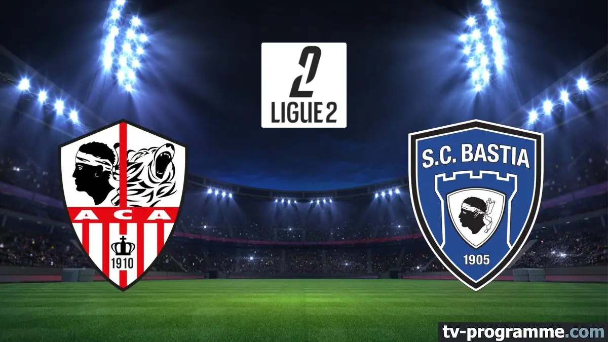 AC Ajaccio / SC Bastia Football Ligue 2 BKT 2024-2025 (Sport) où regarder TV, Replay, Streaming