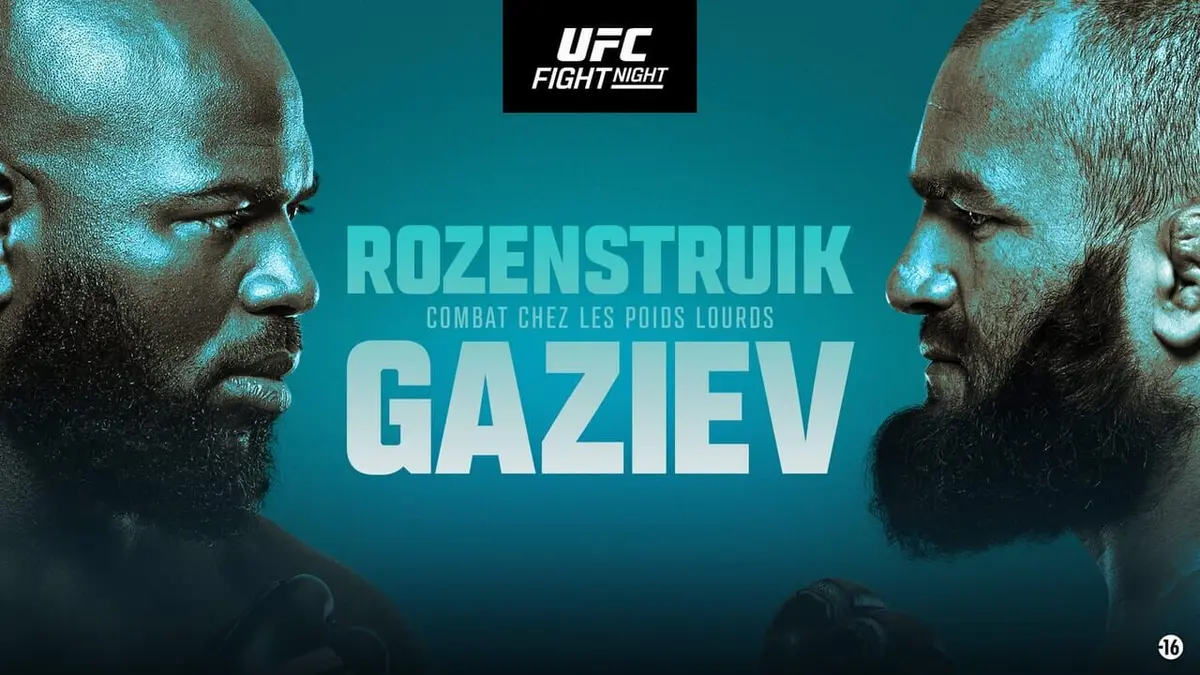 Format MMA Poids lourds : Jairzinho Rozenstruik - Shamil Gaziev ...