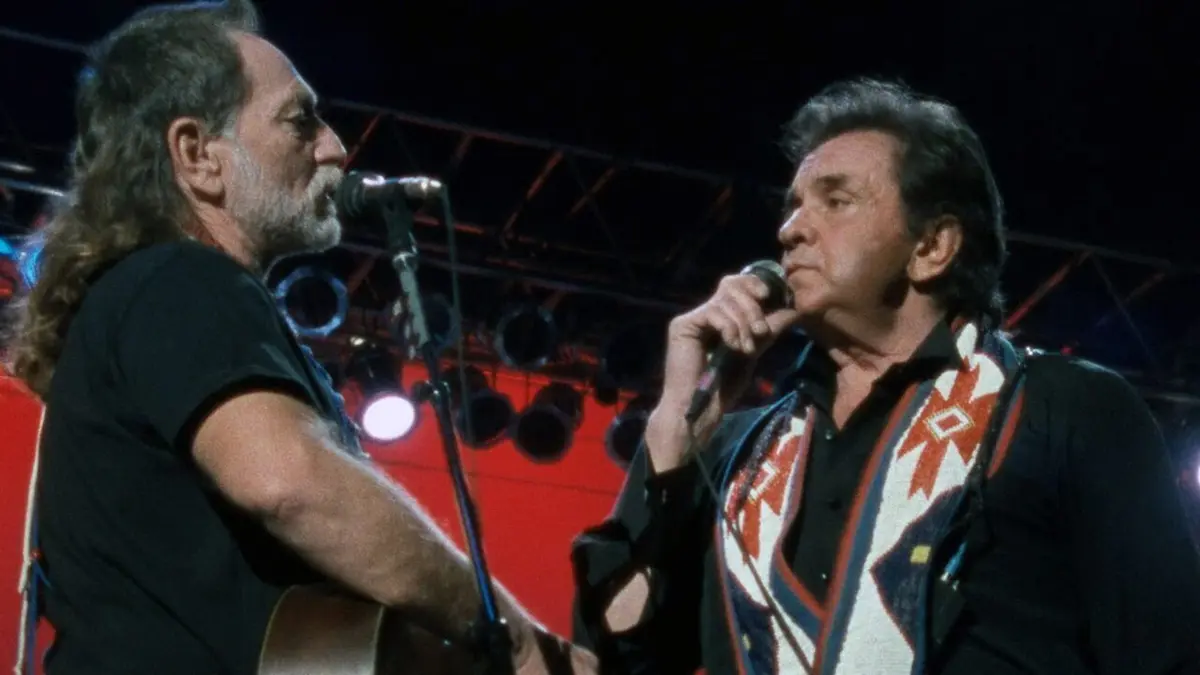 Johnny Cash, Willie Nelson, Kris Kristofferson & Waylon Jennings : The Highwaymen - Concert au…
