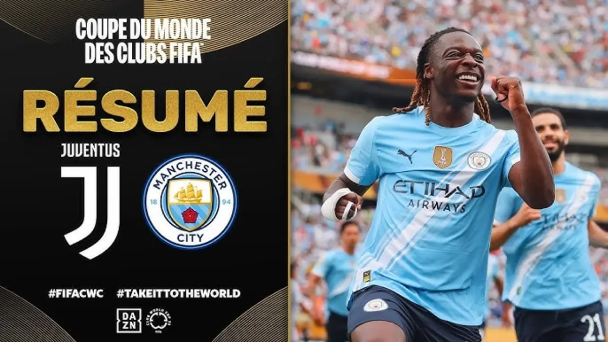 Juventus - Manchester City résumé vidéo du match. Victoire de City (2 - 5)