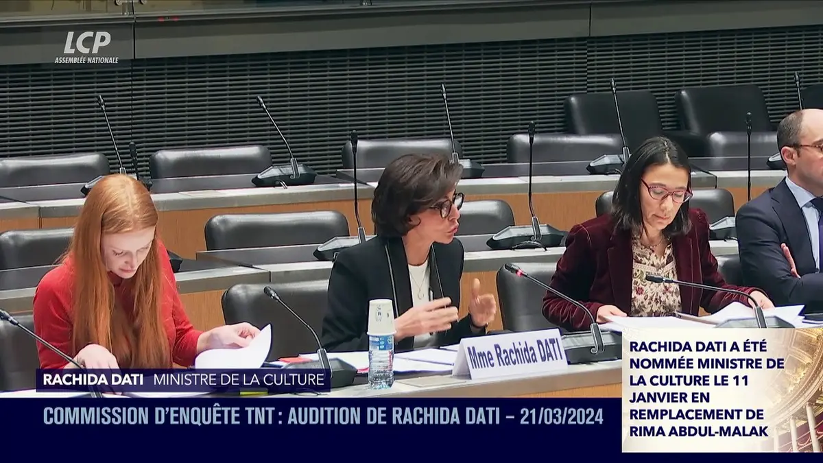La Chaîne parlementaire replay du 21/03/2024 : Audition à l'Assemblée nationale - Rachida Dati