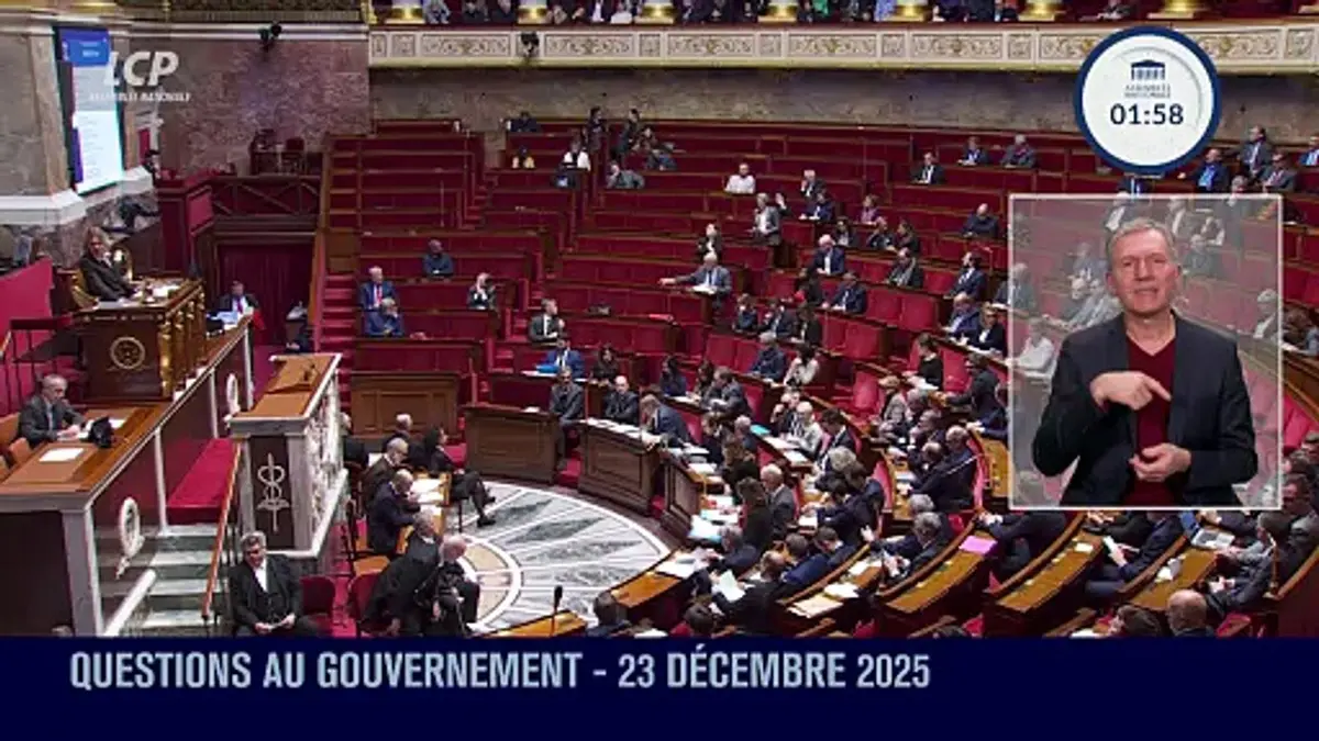 La Chaîne parlementaire replay du 23/12/2025 : Questions au ...