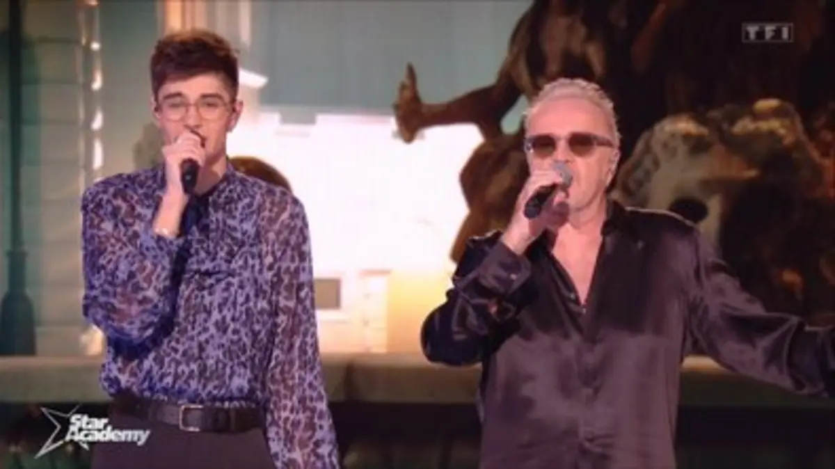 Star Academy replay du 06/01/2024 : Star Academy 2023 - Axel et Umberto Tozzi chantent "Ti amo"