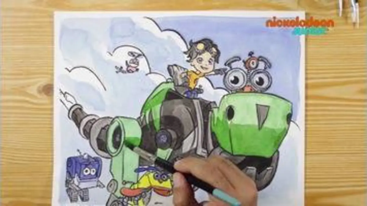 Replay Nickelodéon du 22/08/2018 : 1, 2, 3… Coloriage ! | Rusty Rivets ...