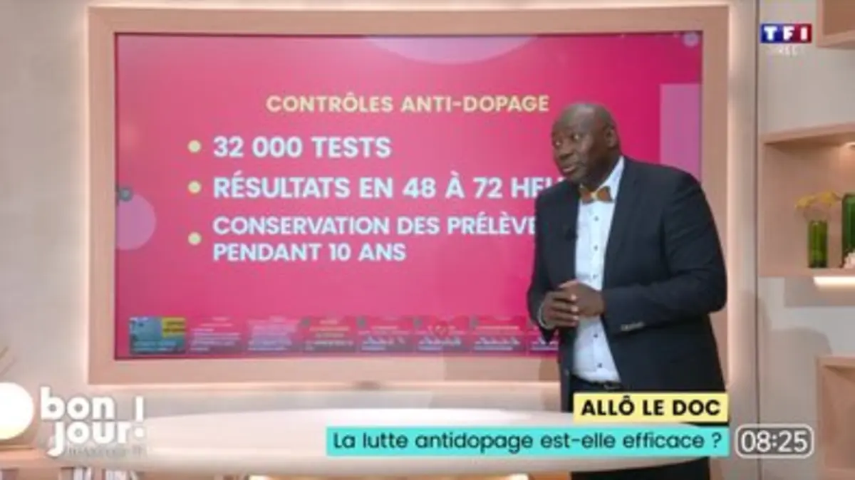Replay Bonjour ! La Matinale TF1 du 09/08/2024 : Allô le doc : La lutte antidopage est-elle ...