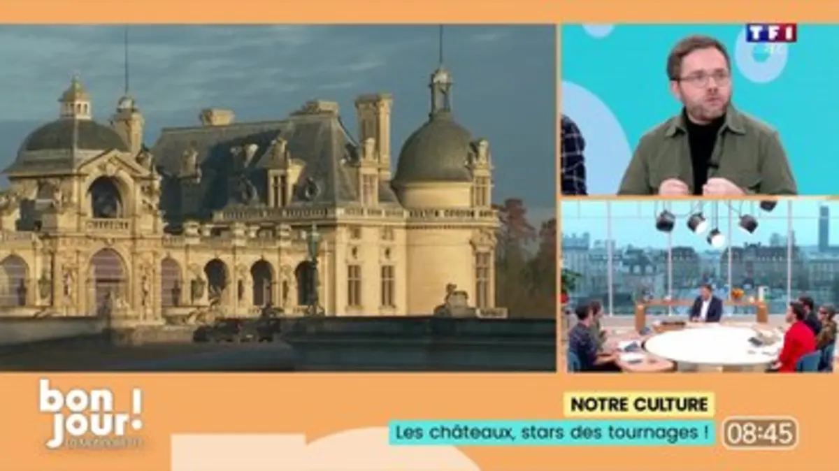 Replay Bonjour ! La Matinale TF1 du 05/02/2024 : Bonjour ! La Matinale TF1 - Les châteaux, stars ...