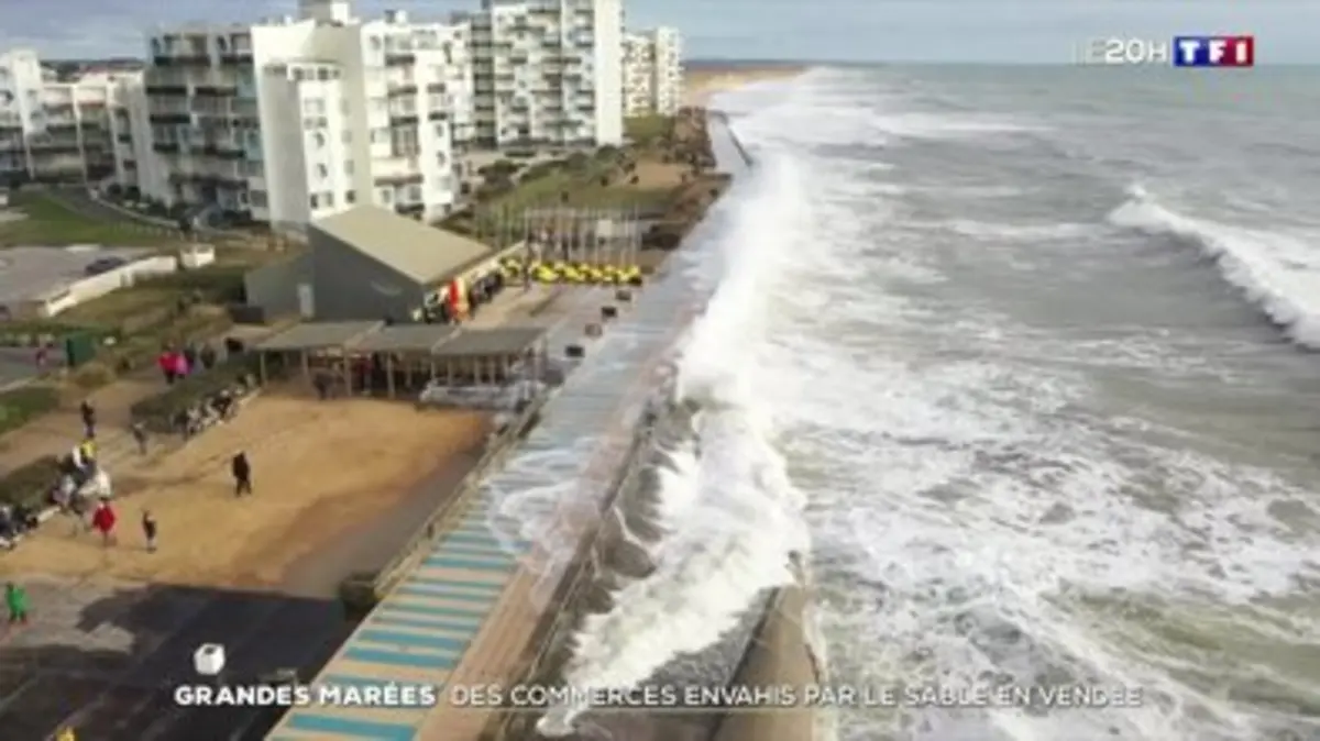 Replay Journal de TF1 du 11/03/2024 : Grandes marées : des commerces ...