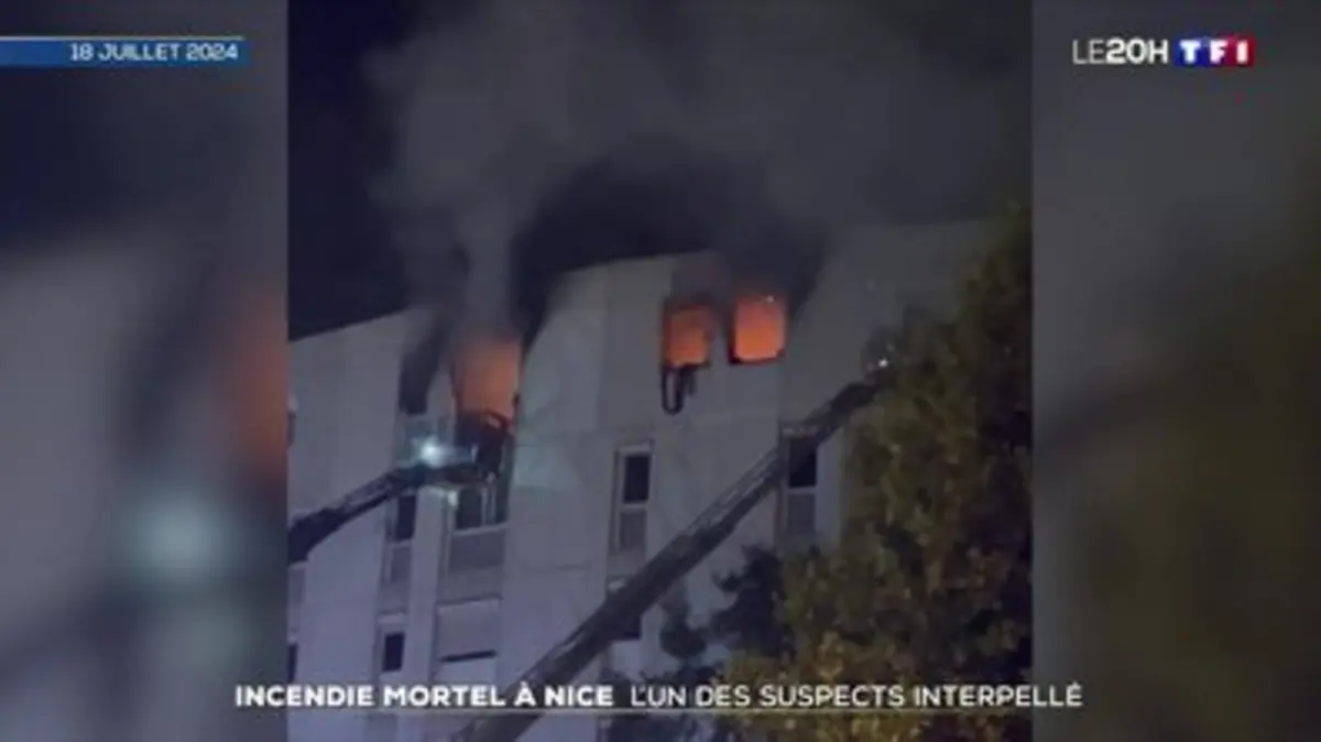 Replay Journal de TF1 du 22/07/2024 : Incendie mortel à Nice : l'un des suspects interpellé