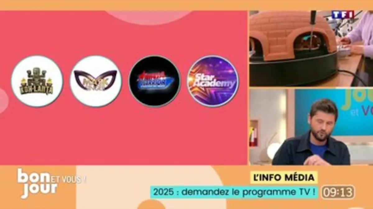 Replay Bonjour ! La Matinale TF1 du 10/01/2025 : L'info média : 2025, demandez le programme TV