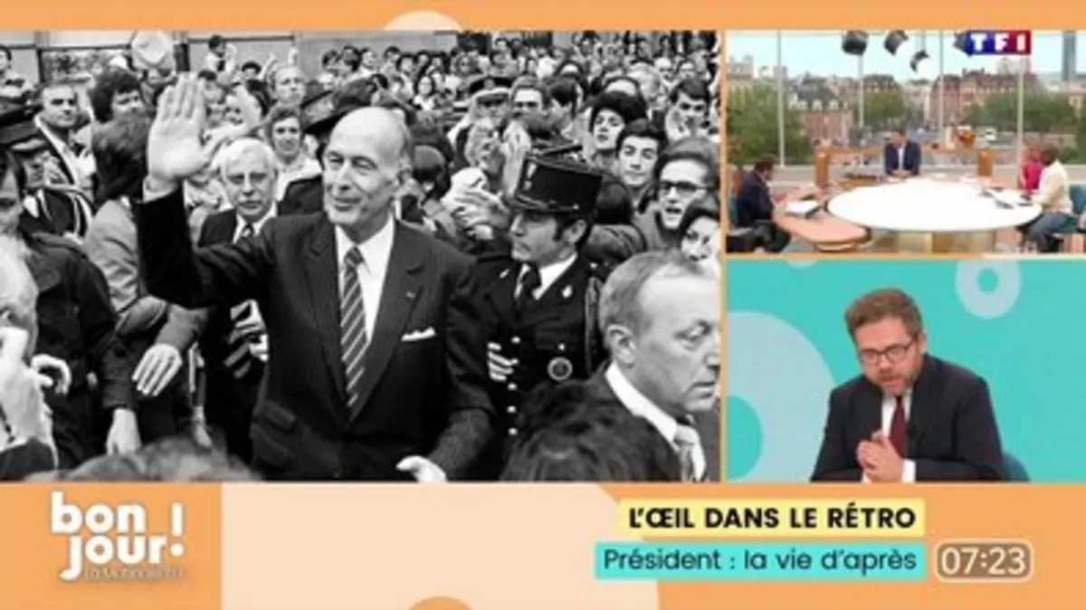 Replay Bonjour ! La Matinale TF1 du 17/06/2024 : L'œil dans le rétro : Président, la vie d'après