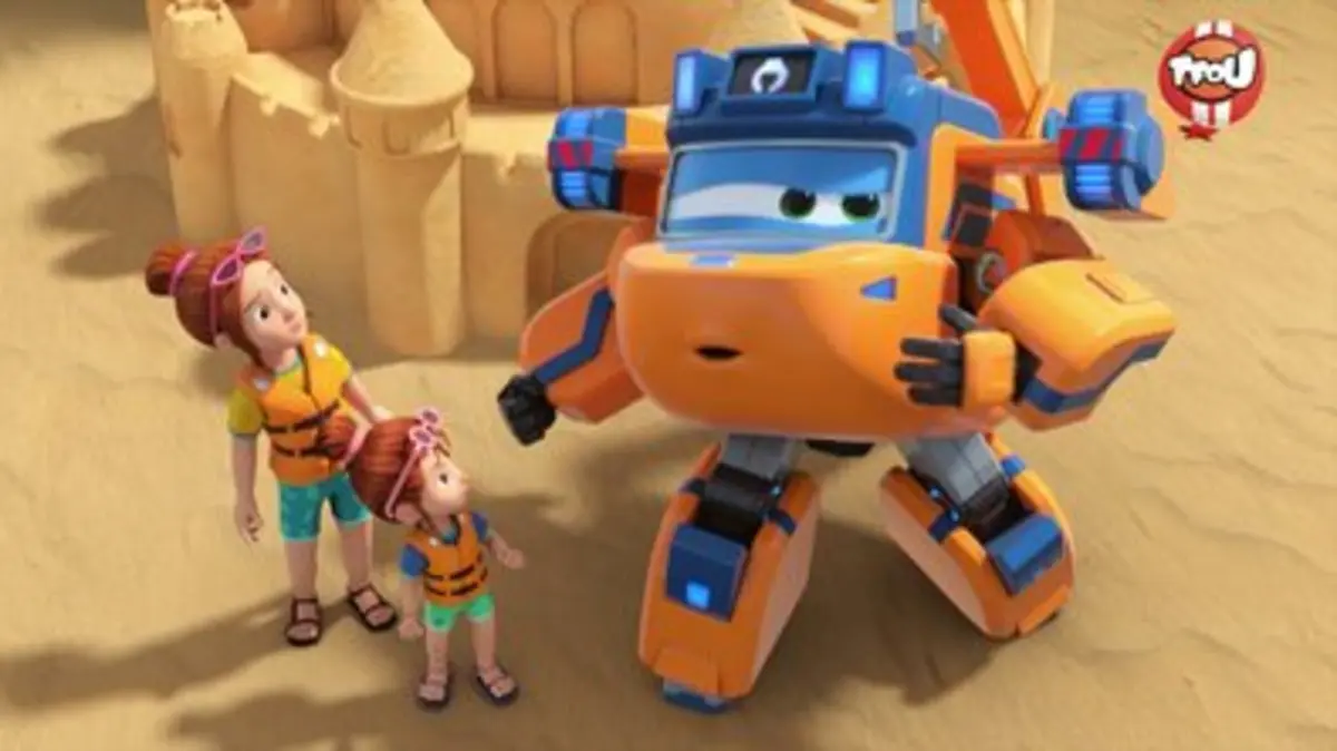 Replay TF1 du 16/09/2024 : Super Wings - Le concours de châteaux de sable