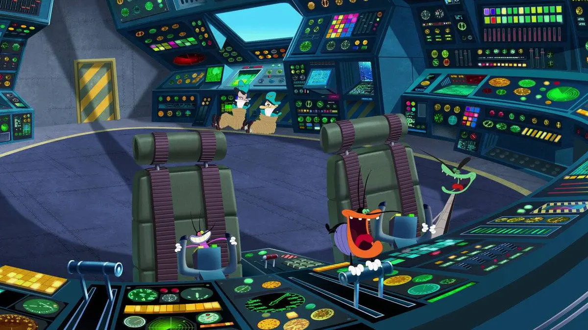 Oggy et les cafards S07E41 Panique à tous les étages (Dessin animé ...